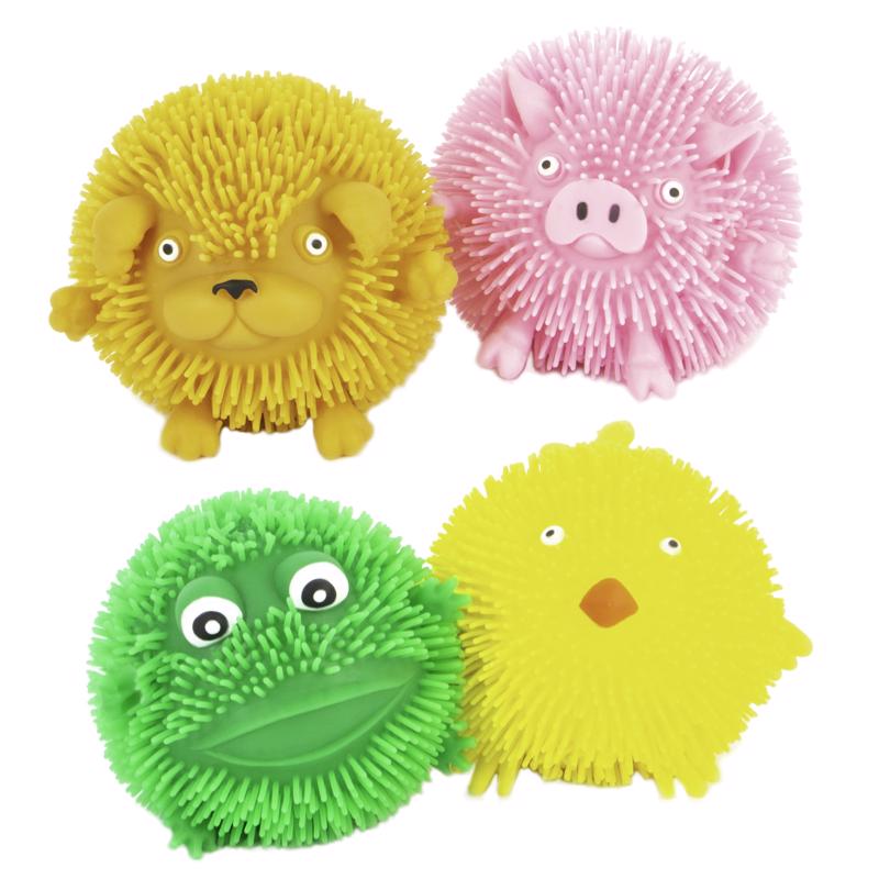 Keycraft NV86 Fluffy Farm Puffer Balls, Assorted Color — LIfe and Home
