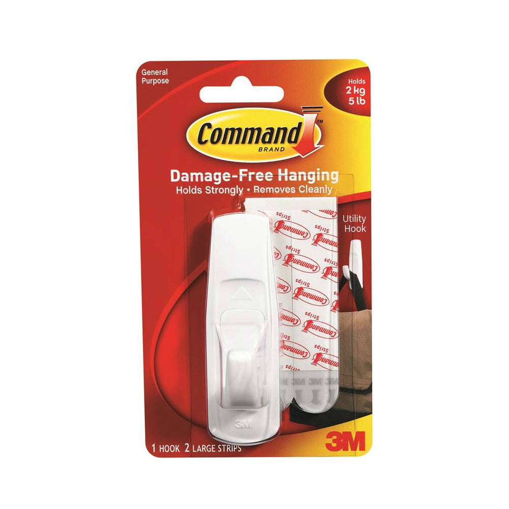 Command 17003 Large Utility Hook, White — LIfe and Home