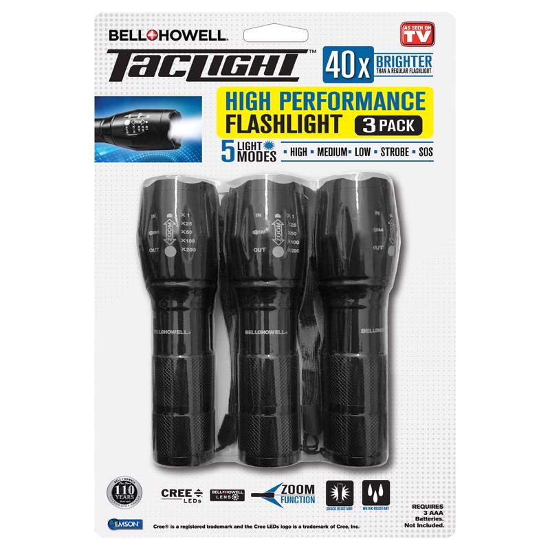Bell & Howell Black LED Tactical Flashlight — LIfe and Home