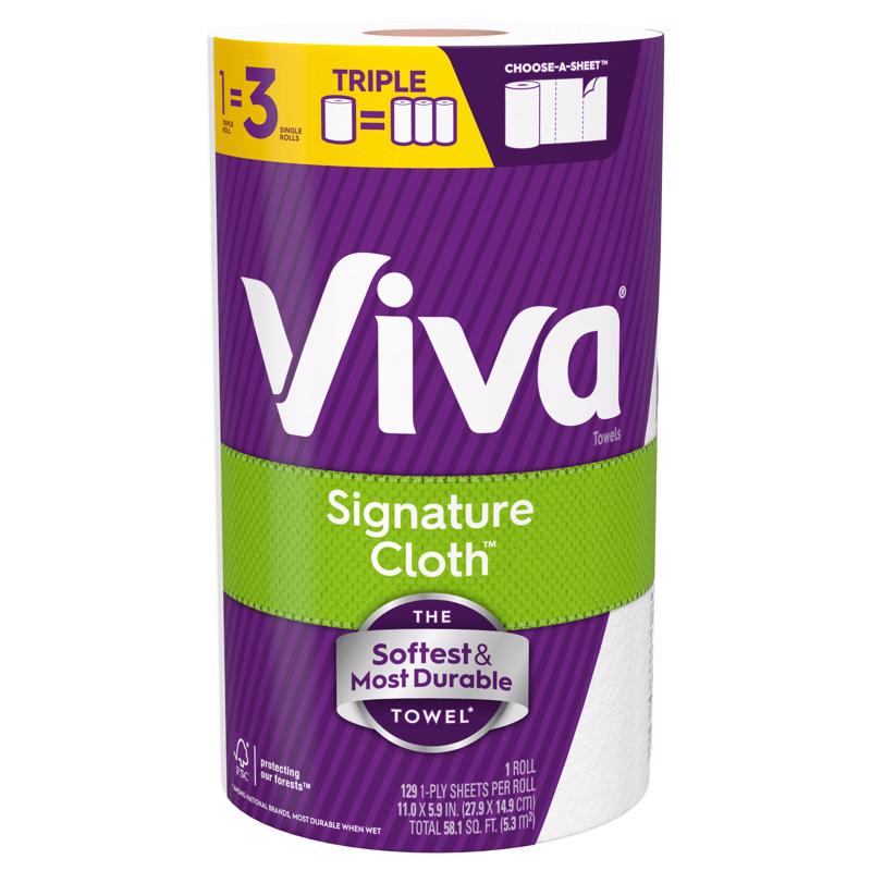 Viva Signature Cloth Paper Towels 129 sheet 1 ply 1 pk — LIfe and Home