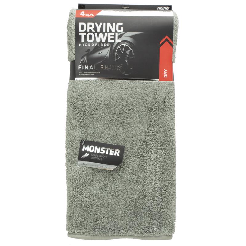 Viking 24 in. L X 24 in. W Microfiber Car Drying Towel 1 pk — Life and Home