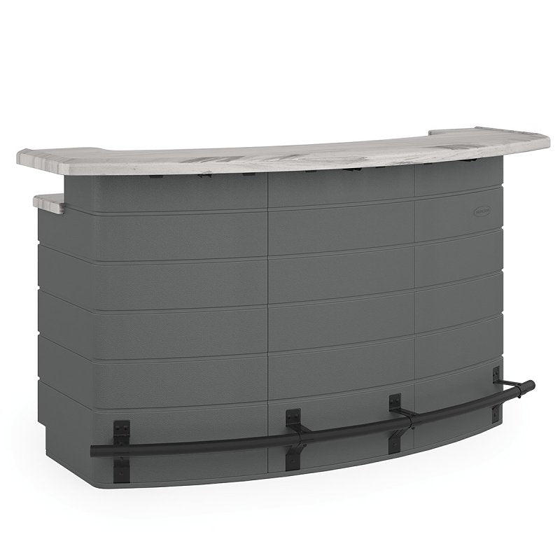 Suncast Backyard Oasis BMEB2000 Entertaining Bar, 150 lb Seating, Plas ...