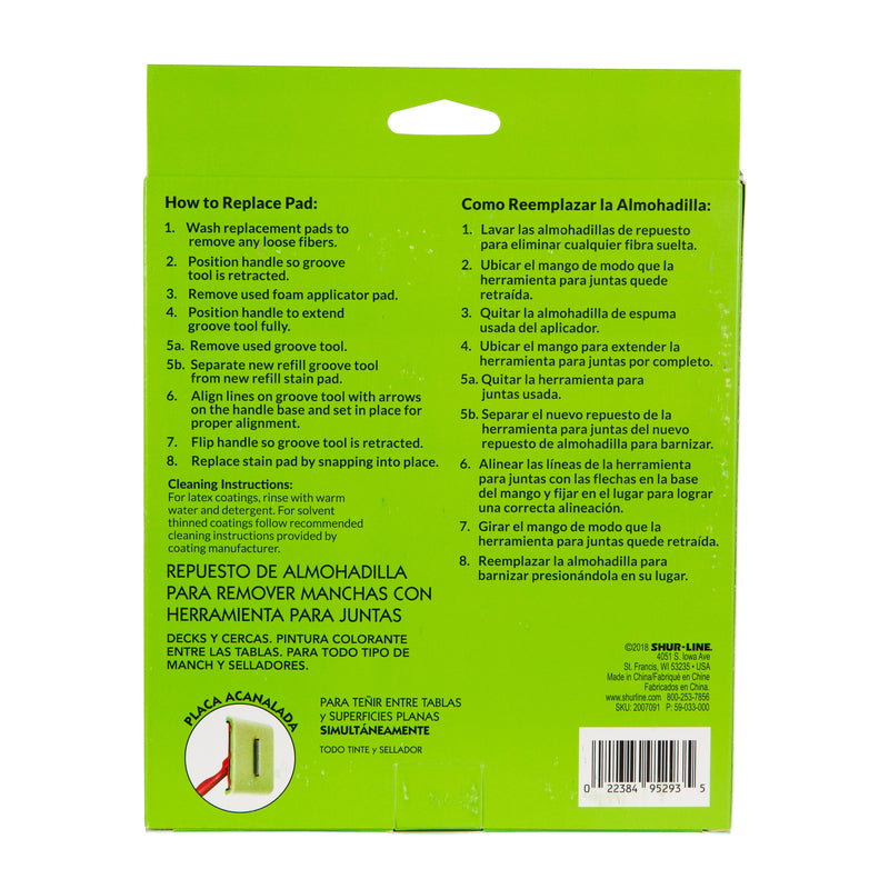 Deck Stain Pad with Groove Tool Refill, shop painting materials & tools ...