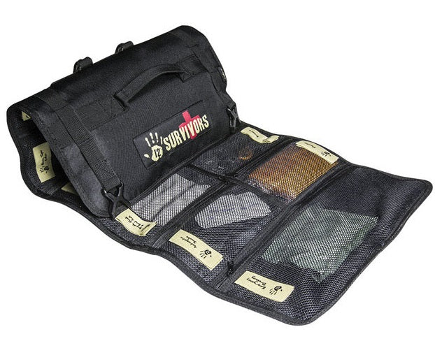 12 Survivors First Aid Roll-Up Kit, 15" x 6" x 5", Medical Supplies ...