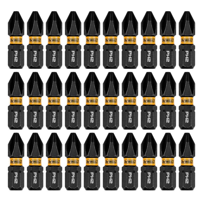 DeWalt DWAF1PH2IR30 FlexTorq Phillips Impact Driver Bit Set, #1 x 1 In ...