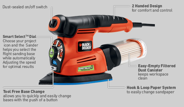 Smart Select Complete Sander - 2.0 Amp on sale, building hand tools at ...