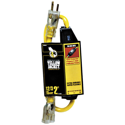 Coleman Yellow Jacket Gfci Powerlite Plug 2' Yellow, shop electrical ...
