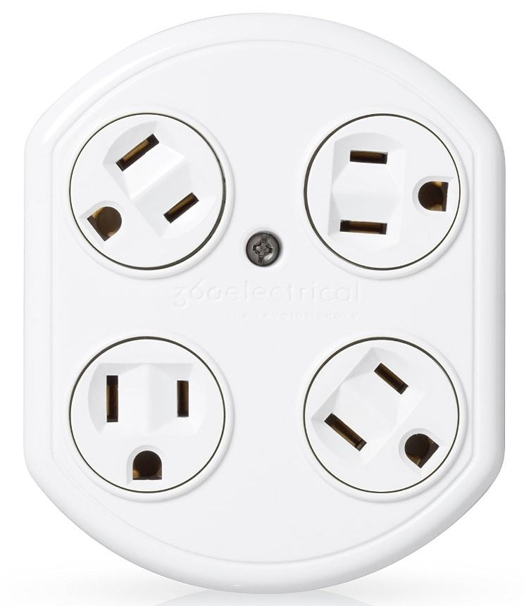 Outlet Adapter Rotating, 1800 Watts, shop electrical repair tools at ...