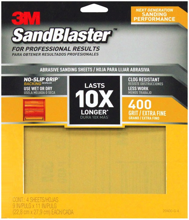 SandBlaster Sharp Synthetic Mineral Sandpaper, shop home painting goods ...