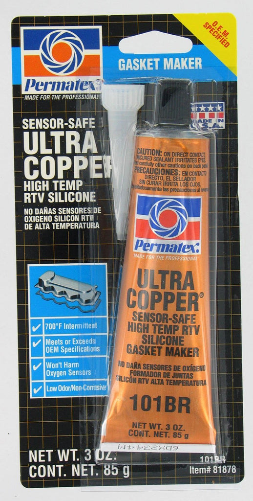 Ultra Copper High Temp RTV Silicone Gasket Maker, shop automotive ...