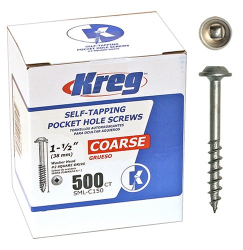 Coarse Maxi-Loc Pocket Hole Screw, 1-1/2", shop home hardware repair ...