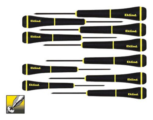 Eklind 92199 Slotted & Phillips Screwdriver Set 1 mm, 10 Piece — LIfe ...