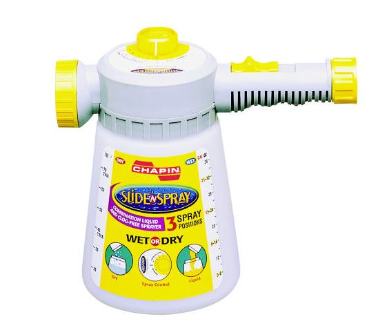 Slide 'N Spray Wet & Dry Hose End Sprayer on sale, lawn & plant insect ...