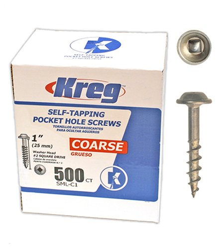 Coarse Maxi-Loc Pocket Hole Screw, #8 x 1", low price, best home ...