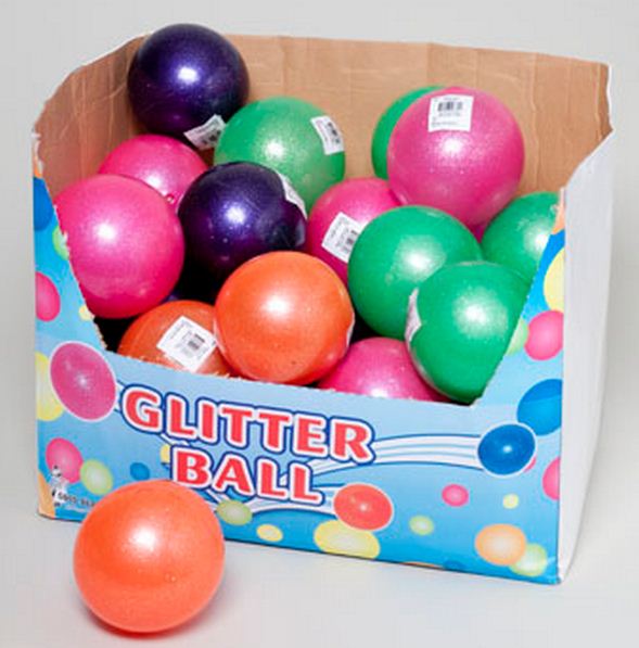 Regent Products G16735 Glitter Bouncing Ball, 4", Assorted colors ...