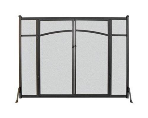 Flat Panel Fireplace Screen With Doors, shop fireplace & stove ...