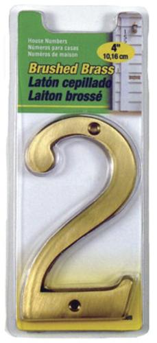 Number Brushed Brass Number 2, shop construction hardware supplies at ...