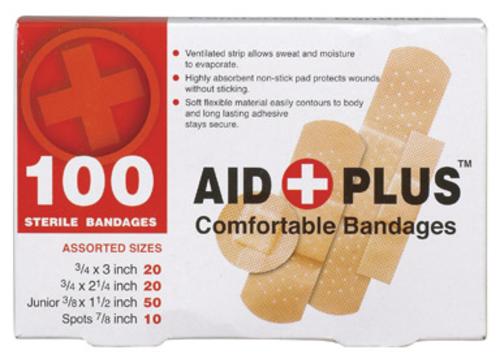 Iit "Aid+Plus" Comfortable Bandages, 100 Sterile Bandages — LIfe and Home