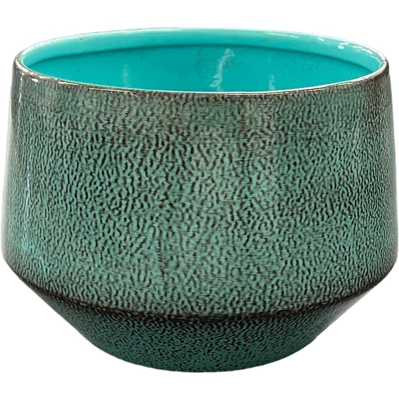 Robert Allen MPT02924 Tapered Chalet Planter, Surf Blue — Life and Home