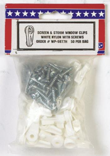 US Hardware Storm Window And Screen Clips, White, low price, building ...