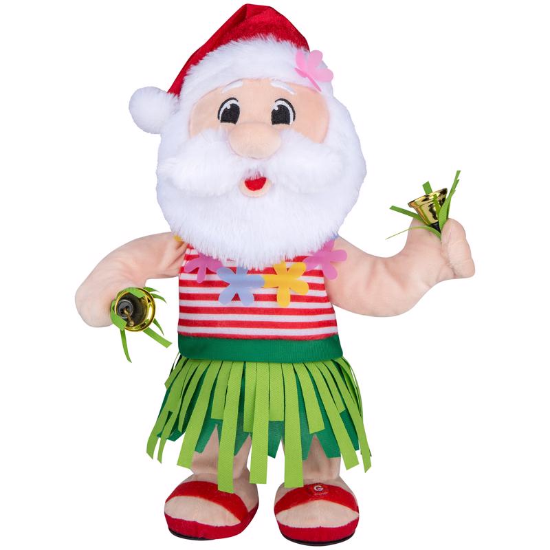 Gemmy 113464 Christmas Hula Dancing Tropical Santa, Multicolored — LIfe ...