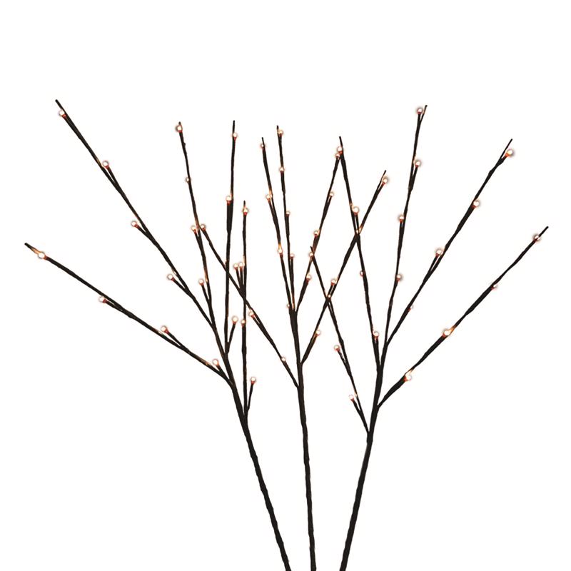 Celebrations BOTWIG50WWA LED Christmas Lighted Brown Twigs, 32 Inch ...