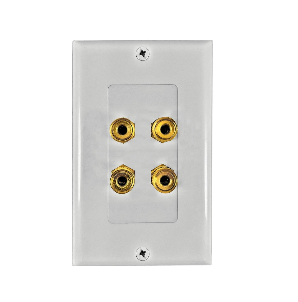 Zenith 4-Terminal Banana Plug Wallplate, shop electrical repair ...