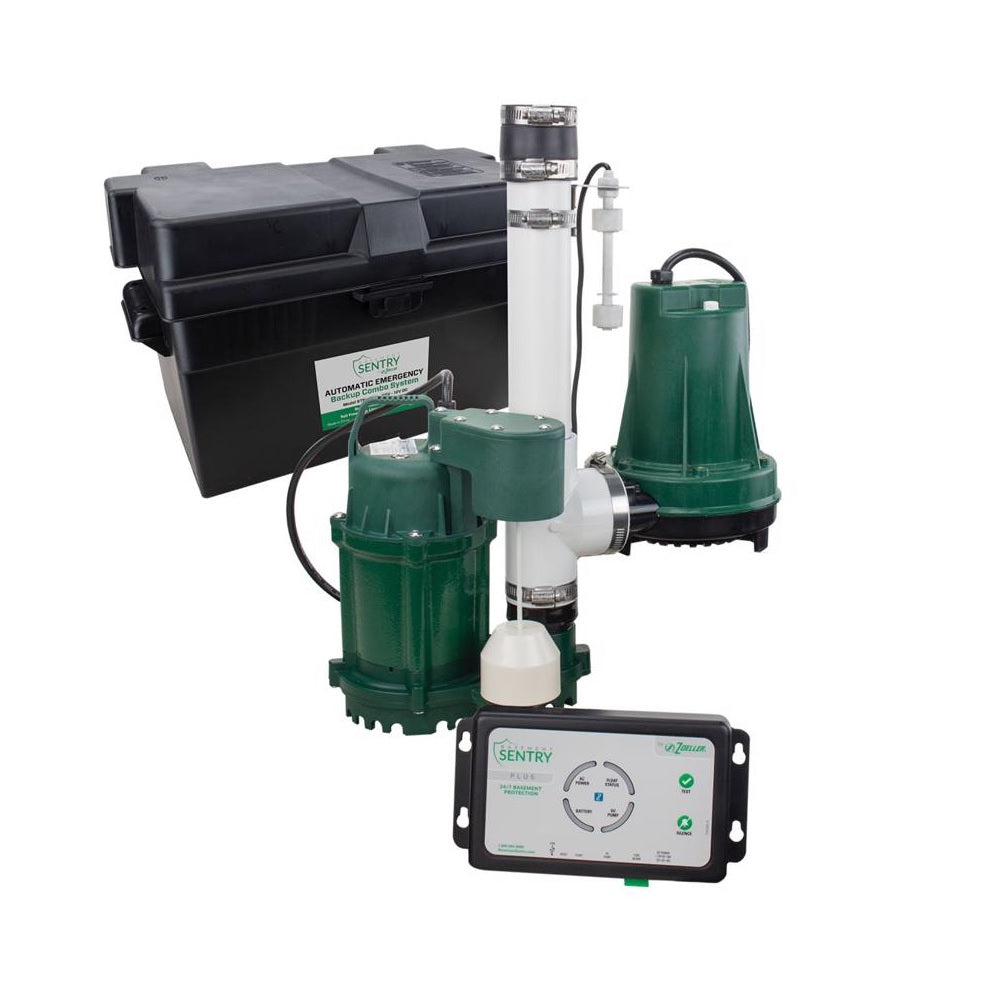 Basement Sentry STBC201 High Performance Sump Pump Combo, Thermoplasti ...