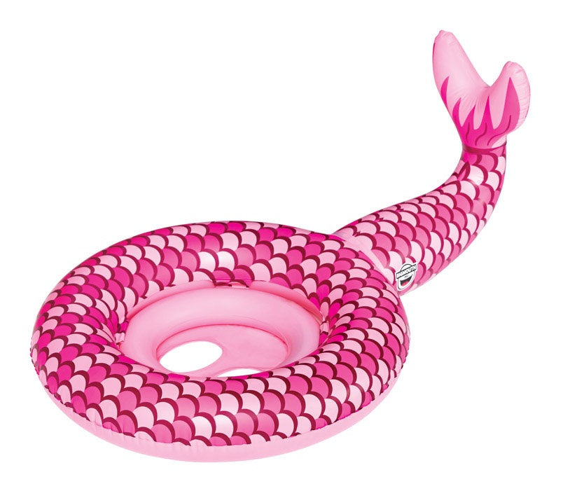Inflatable Mermaid Tail Water Float, Pink, low price, best outdoor ...