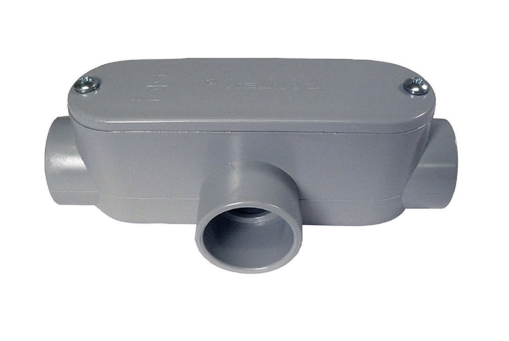 PVC T Conduit Body, 2", low price, home electrical supplies for sale ...