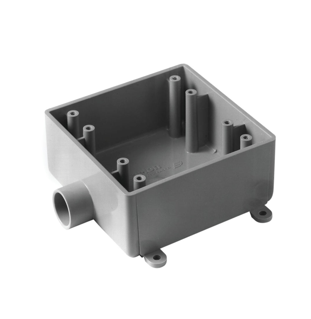 Carlon E9802DR Electrical Junction Box, 2-Gang, PVC — LIfe and Home