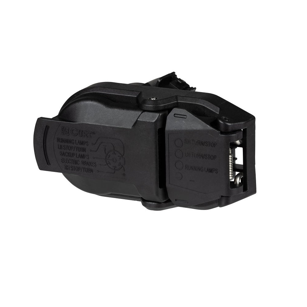 Curt 57020 Dual-Output Connector Plug, 12 Volt, Black — LIfe and Home