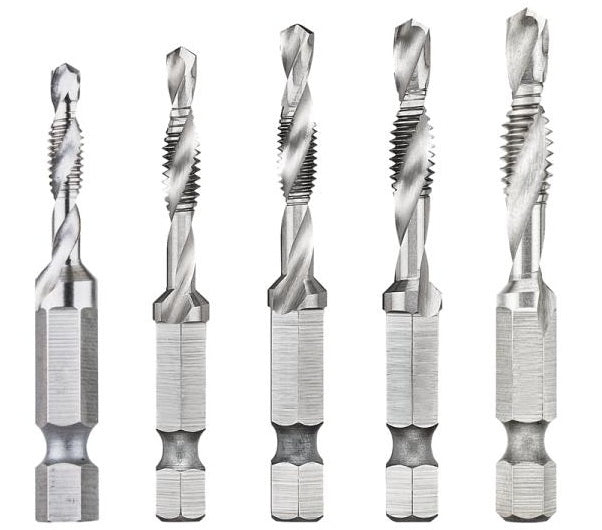 DeWalt DWADTQTR5SET Tap & Drill Combo Set, 5 Piece — LIfe and Home