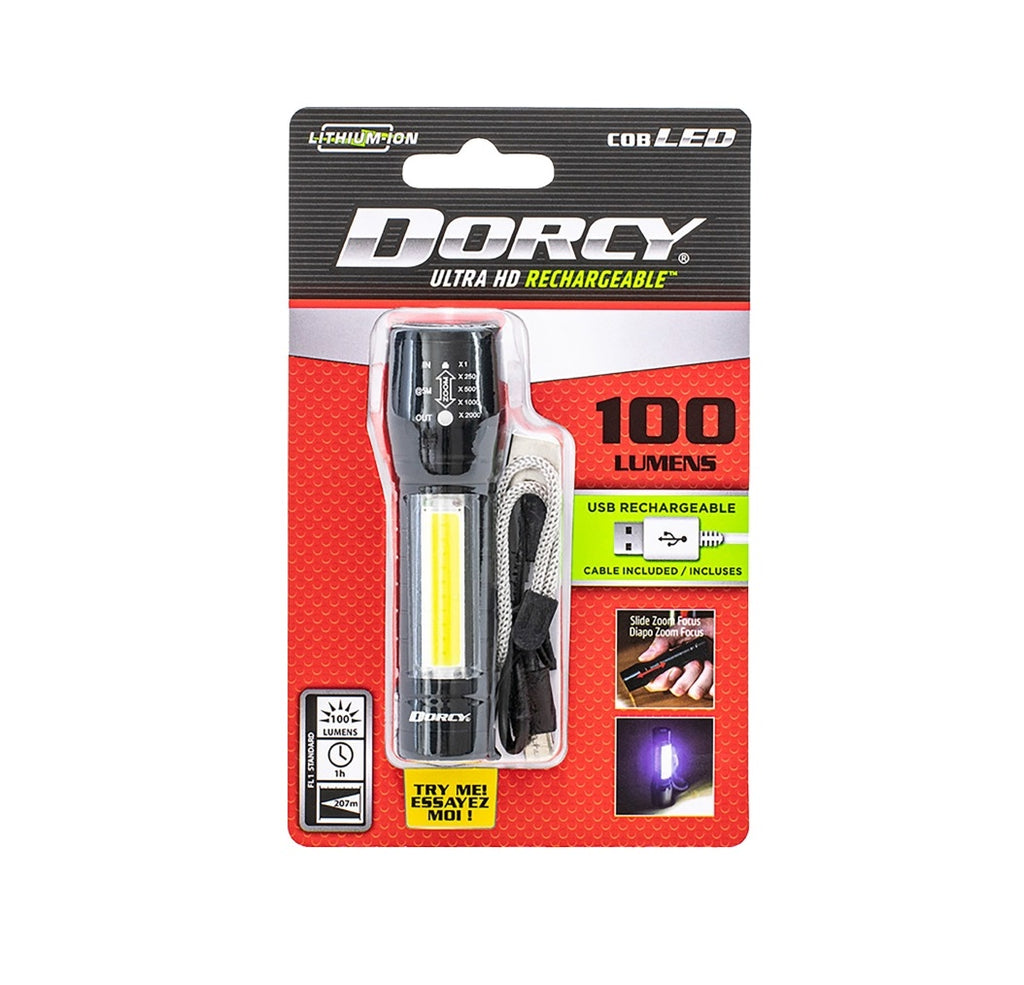 Dorcy 41-4380 Ultra HD Series Flashlight and Area Light, Black, 100 Lu ...