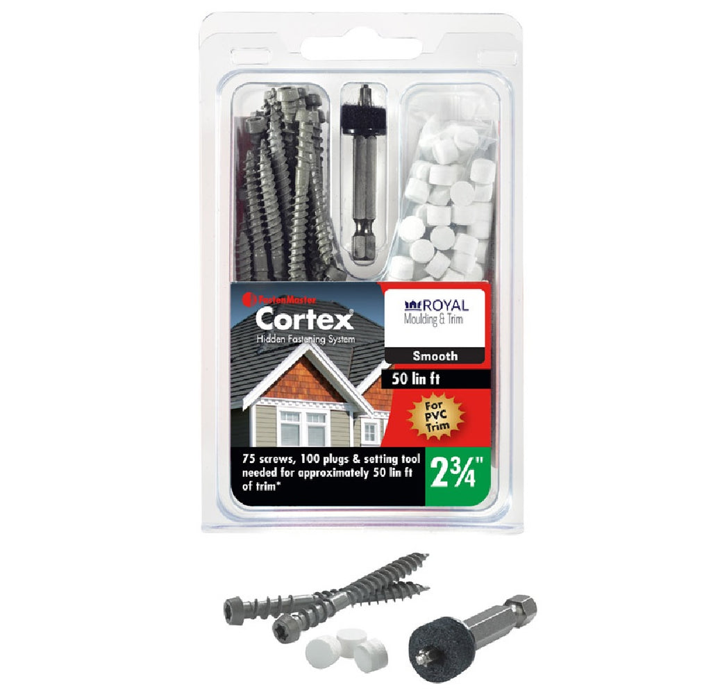 FastenMaster CTXT234-RY50SM Cortex Trim Screws with Plugs — Life and Home