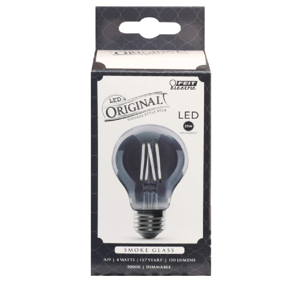 Feit Electric AT19/SMK/VG/LED Original Vintage Dimmable LED Light Bulb ...