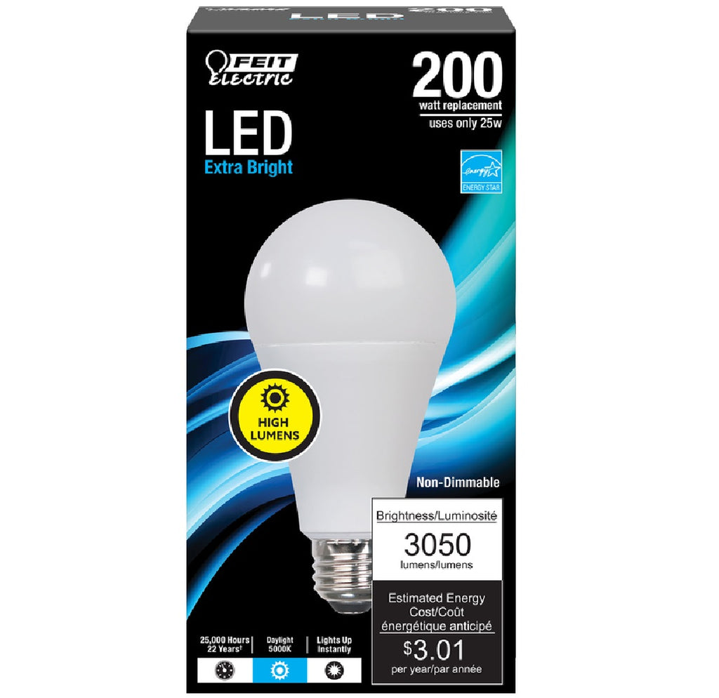 Feit Electric OM200/850/LED A-Line A21 LED Bulb, 25 Watts — LIfe and Home