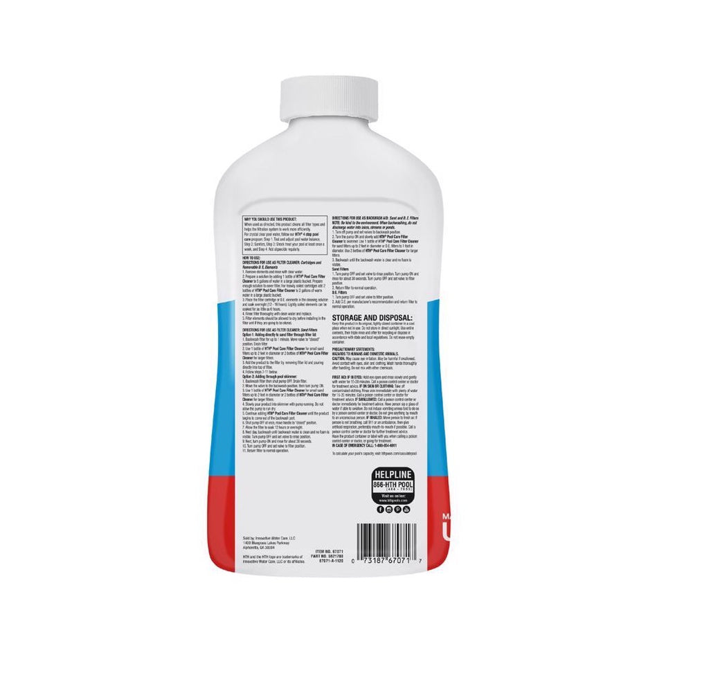 HTH 67071 Pool Care Liquid Filter Cleaner, 32 Oz — LIfe and Home