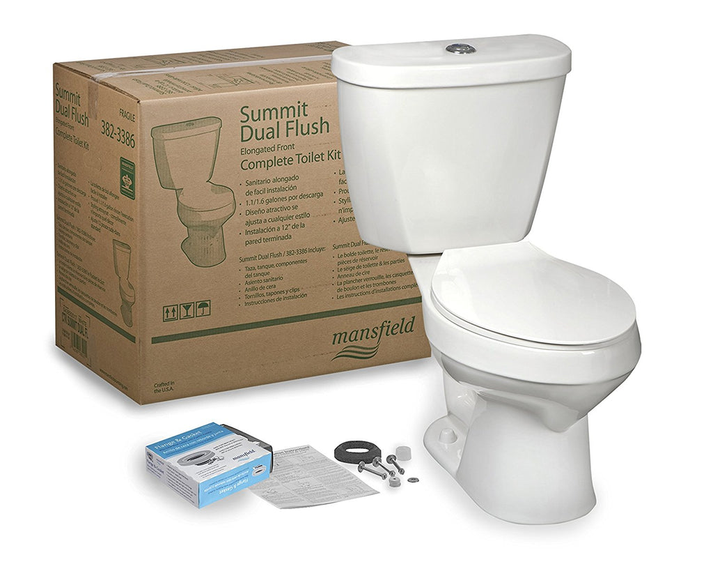 Summit Ctk Elongated Dual Flush Complete Toilet Kit, low price ...