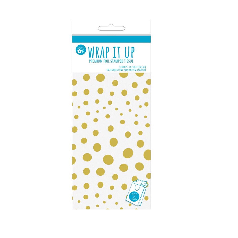 Paper Images TISHS5-1 Izzy Ob All Occasion Tissue Paper, Gold — LIfe ...