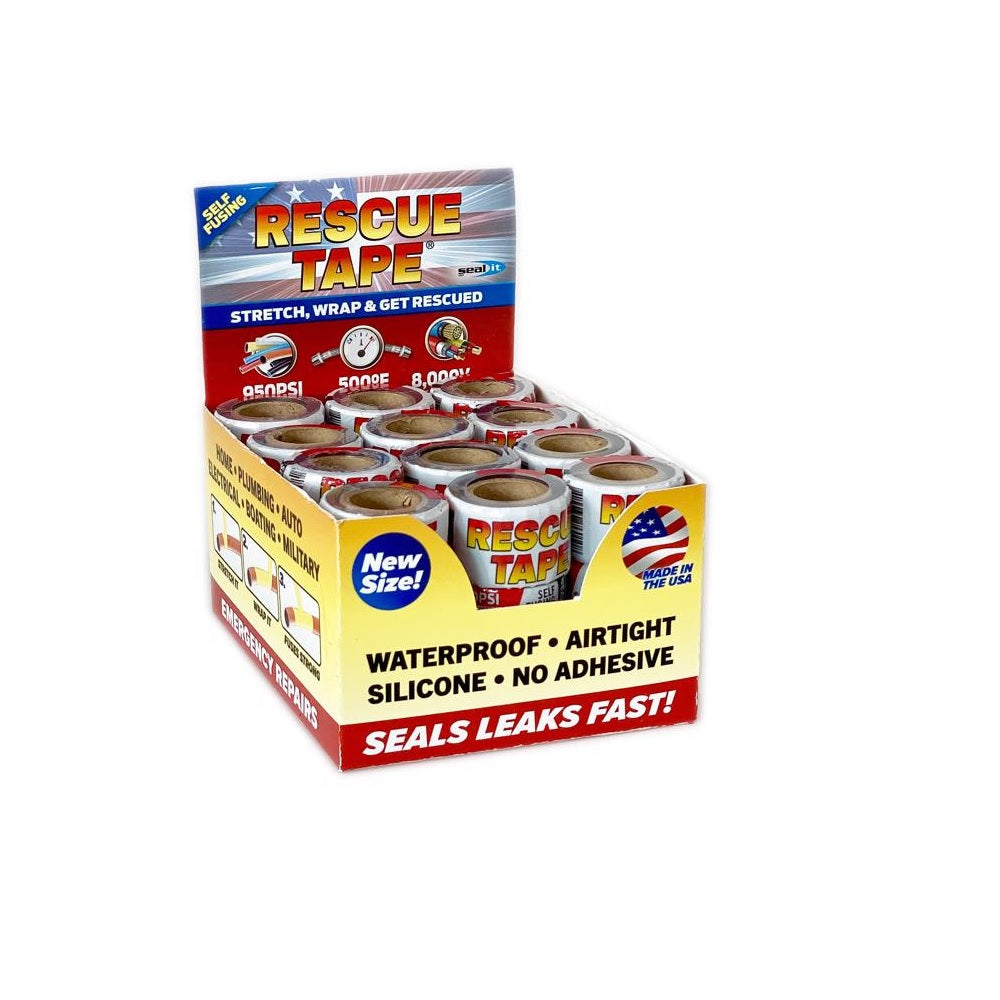 Rescue Tape RTRSB36BL Self-Sealing Tape, 1 Inch x 5 Feet — LIfe and Home