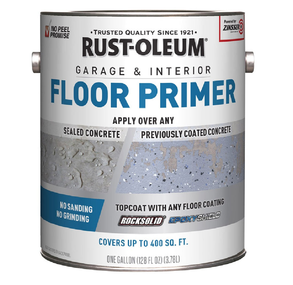 Rust-Oleum 338806 Garage and Interior Water-Based Primer, Gray, 1 Gall ...