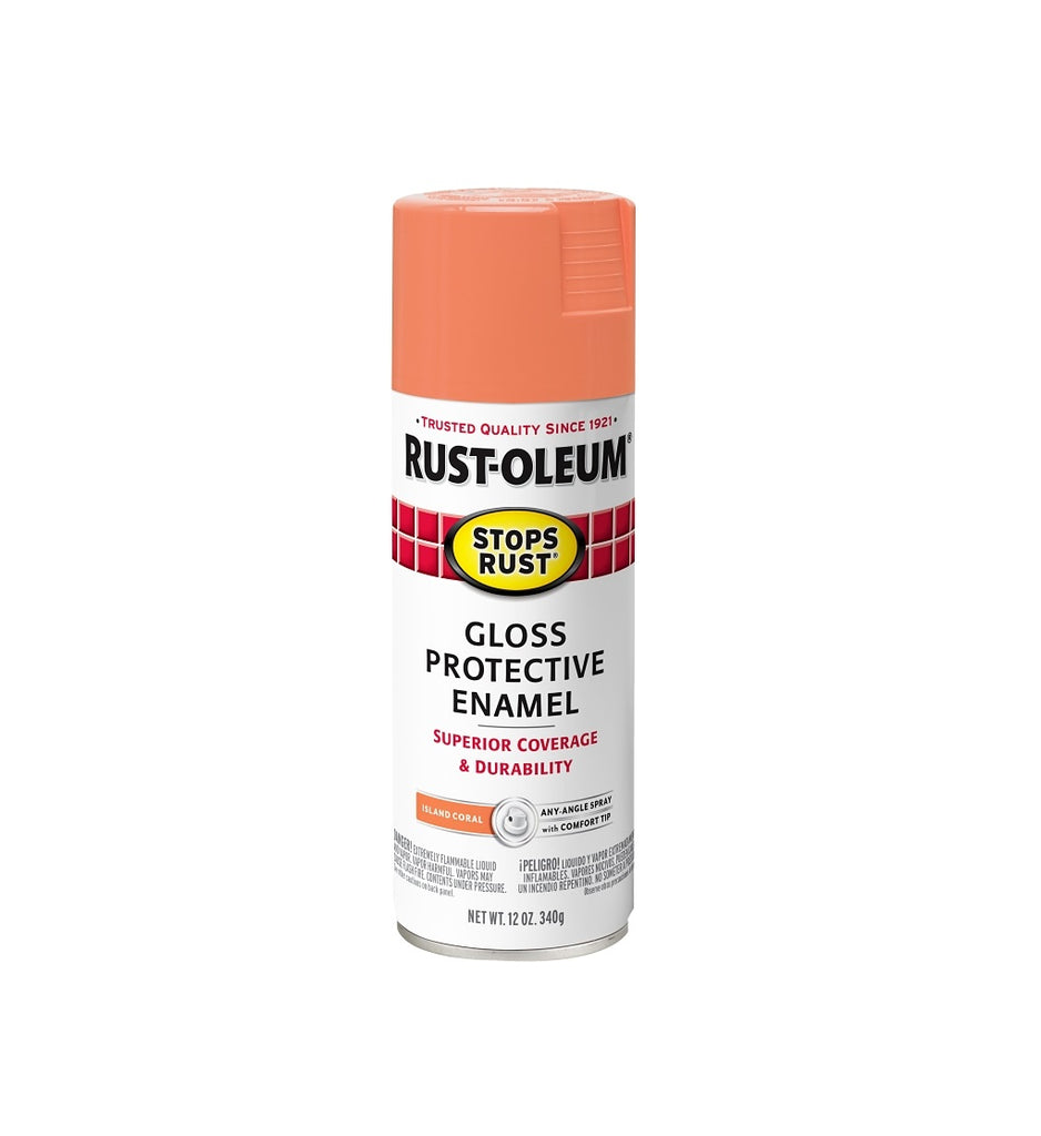 Rust-Oleum 353010 Stops Rust Protective Enamel Spray Paint, Island Cor ...
