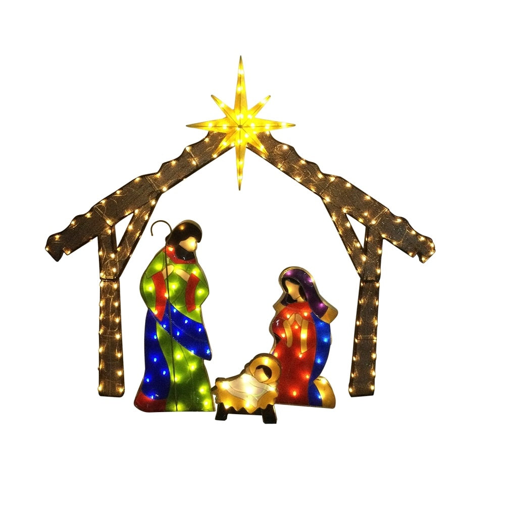 Santa Forest 72705 Prelit 2D Christmas Nativity, 60 Inch — LIfe and Home