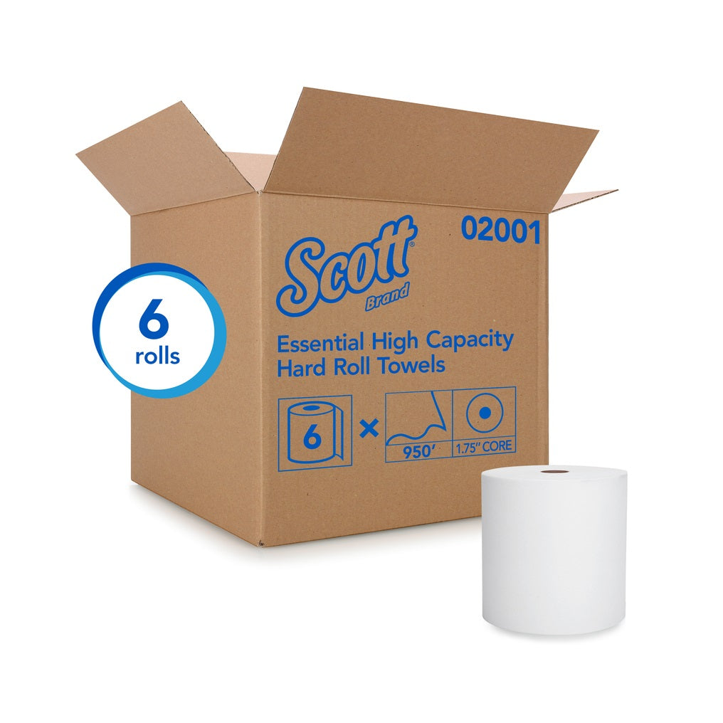 Scott 02001 Essential Hard Roll Towel, 6 Roll — LIfe and Home