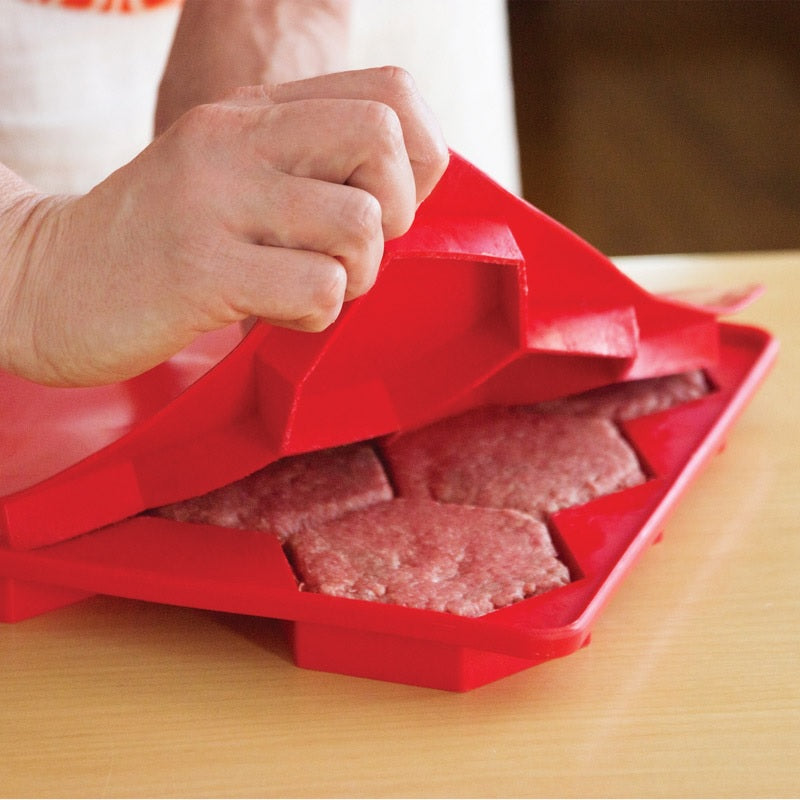 Burger Master Burger Press, Red, shop professional kitchen tools at low ...
