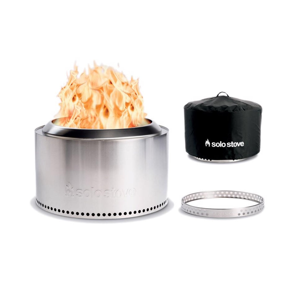 Solo Stove CYNSD20SHELTER Canyon Fire Pit With Stand, Stainless Steel ...