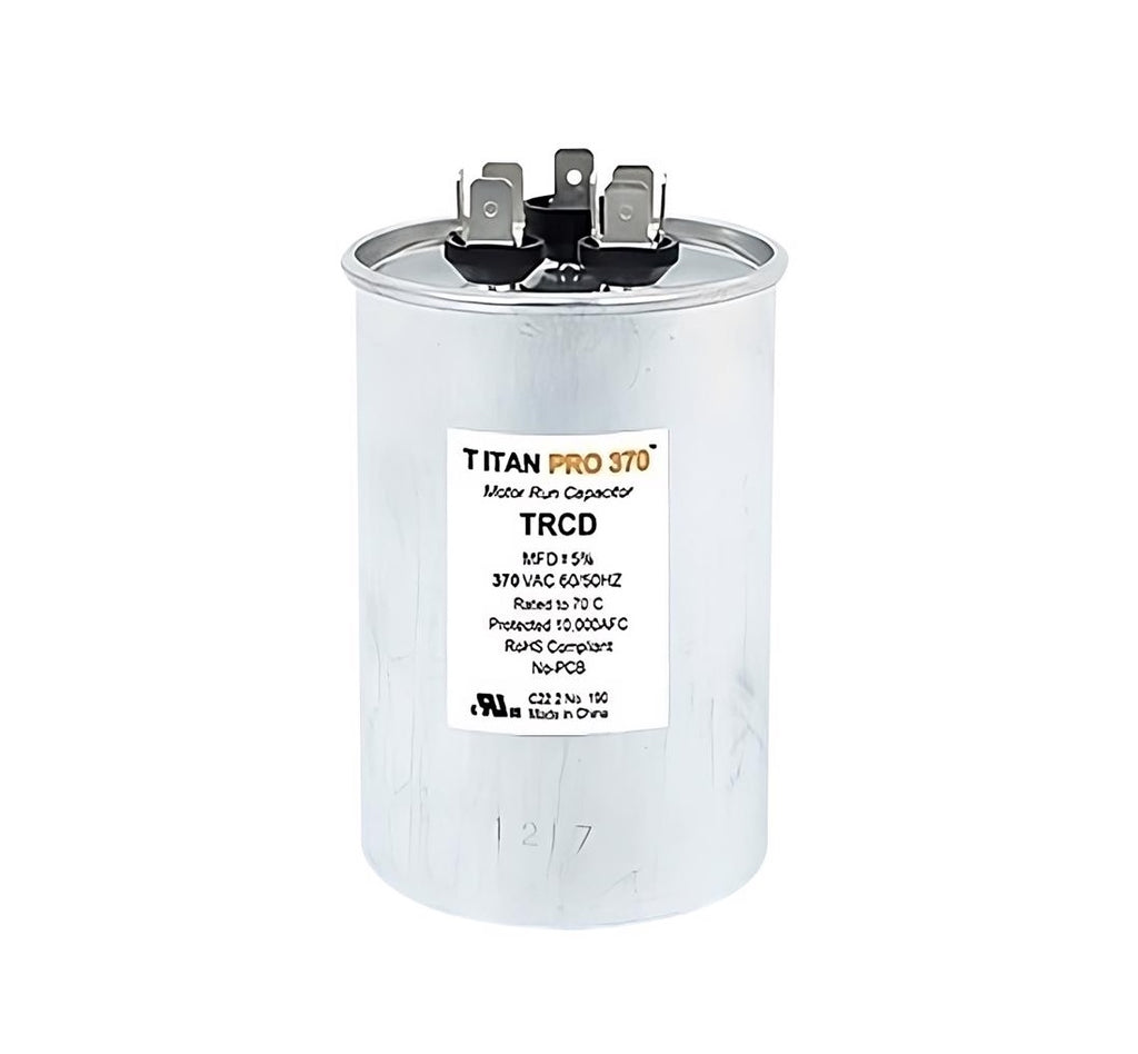 Titan Pro TRCD7010 70+10 MFD Round Run Capacitor, Aluminum — Life and Home