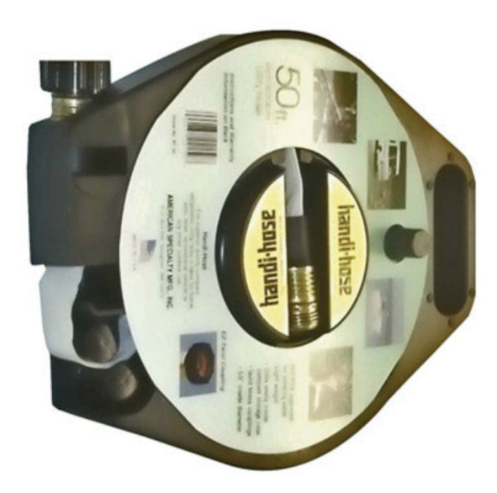 Swan RT-50 Handi Hose Hose And Reel, Polyurethane, White/Green, 5/8" x ...