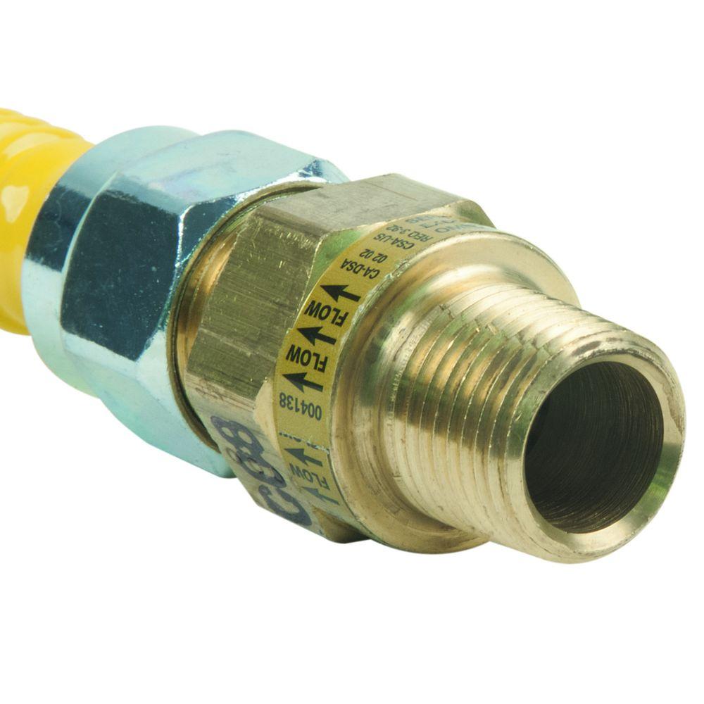 Brasscraft Coated Stainless Steel Gas Connector, 60", low price ...